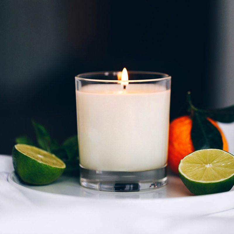 Clean Linen Candle Scented Pillar Candles Pyramid